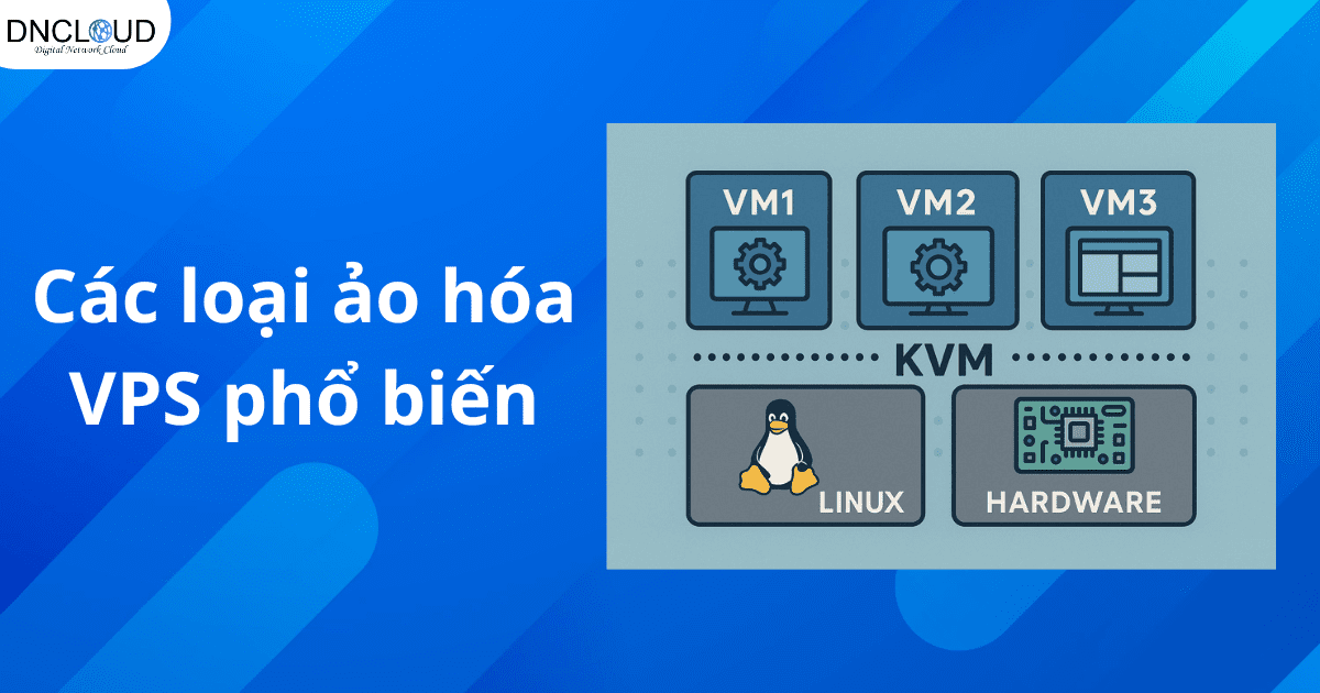 Các loại ảo hóa VPS phổ biến: KVM, OpenVZ, Xen, VMware